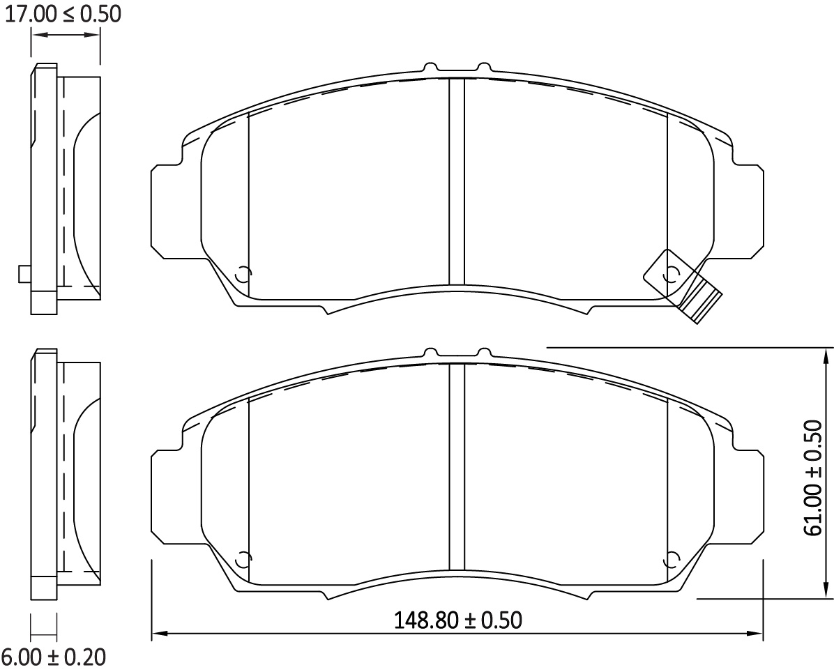 MD5122 - Minful Friction 明豐國際興業有限公司 -Brake pads