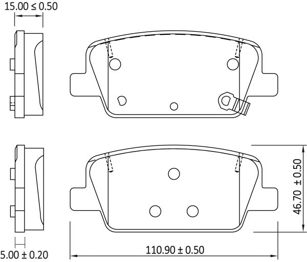 MD11463 - Minful Friction 明豐國際興業有限公司 - Hyundai rear Brakes