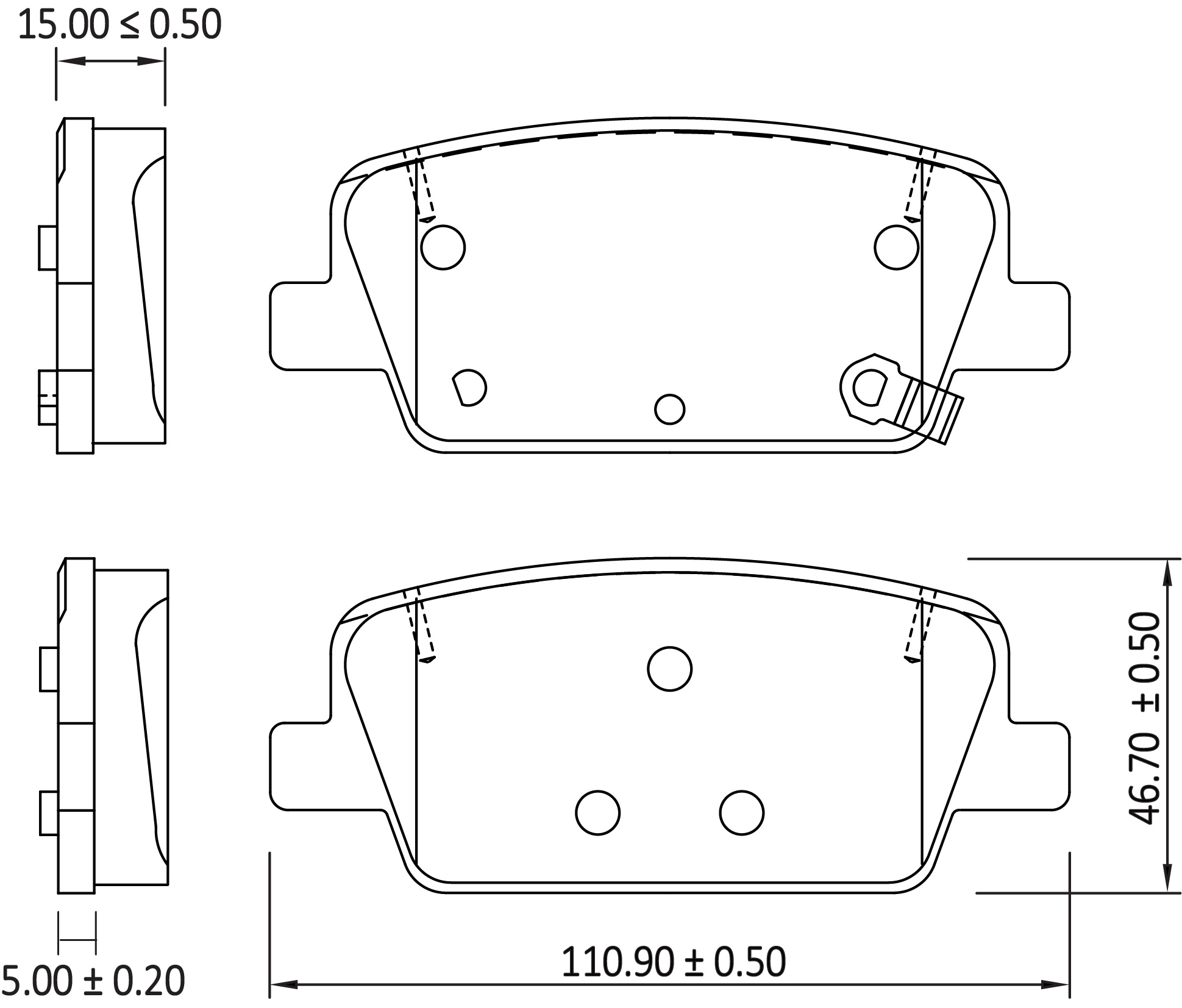 MD11463 - Minful Friction 明豐國際興業有限公司 - Hyundai rear Brakes